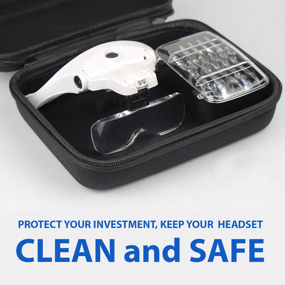 VISION AID Magnifying Glasses with A Storage Case (USB Rechargeable ...